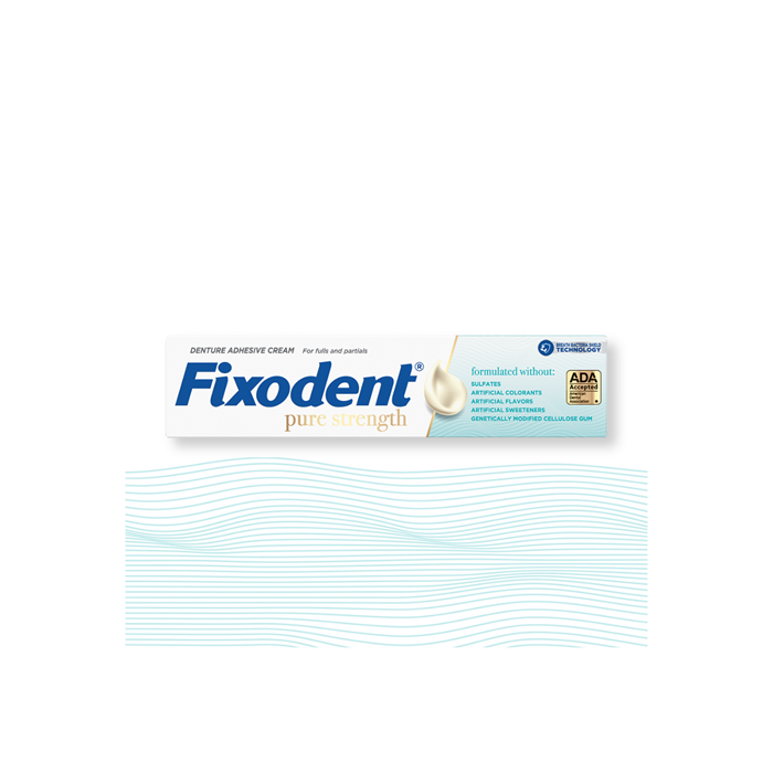 Fixodent Pure Strength Secure Denture Adhesive Cream 68g PACK ...